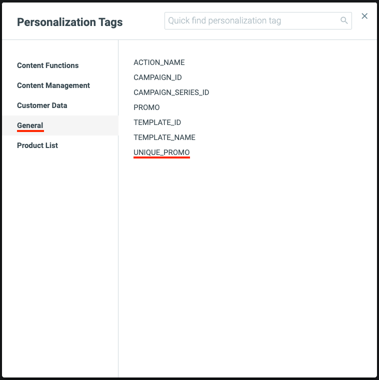 Create a Template Including a Promo Code Personalization Tag – Optimove