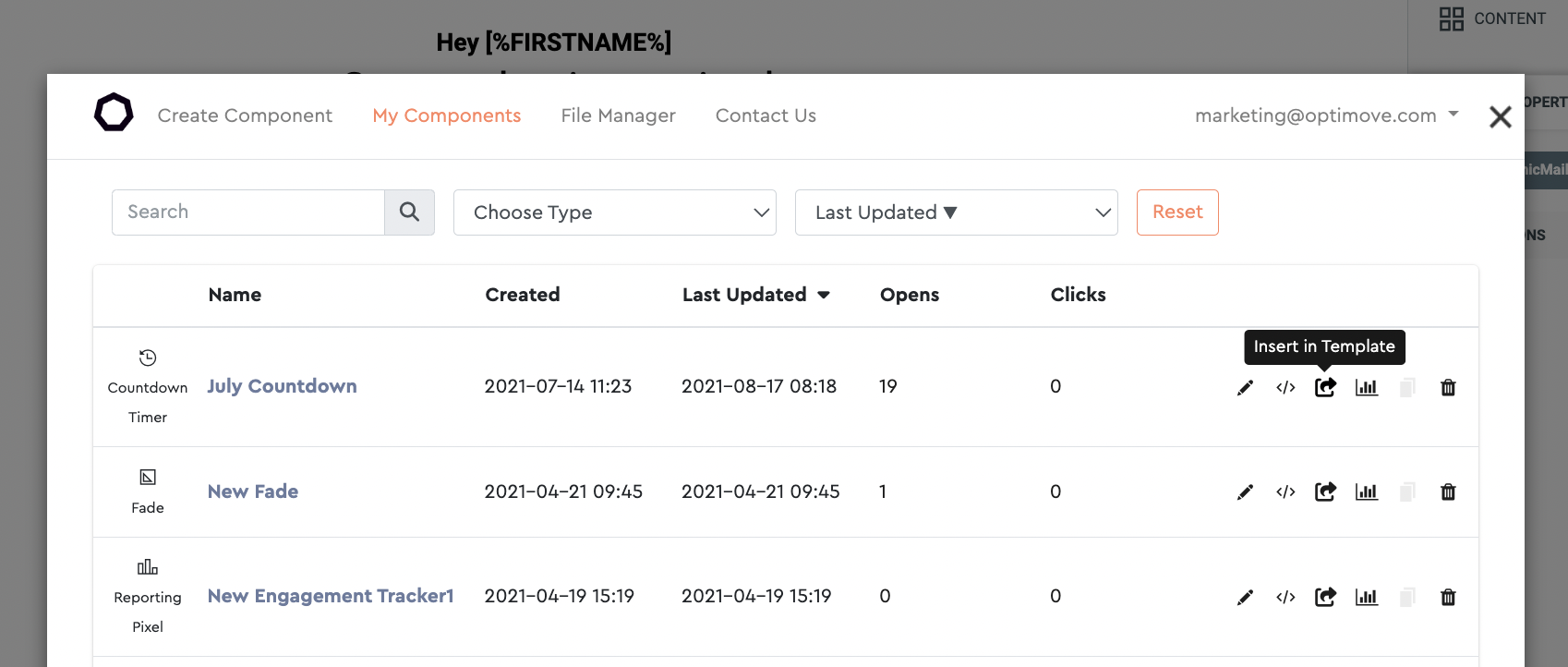 How to Use DynamicMail Components in OptiMail – Optimove