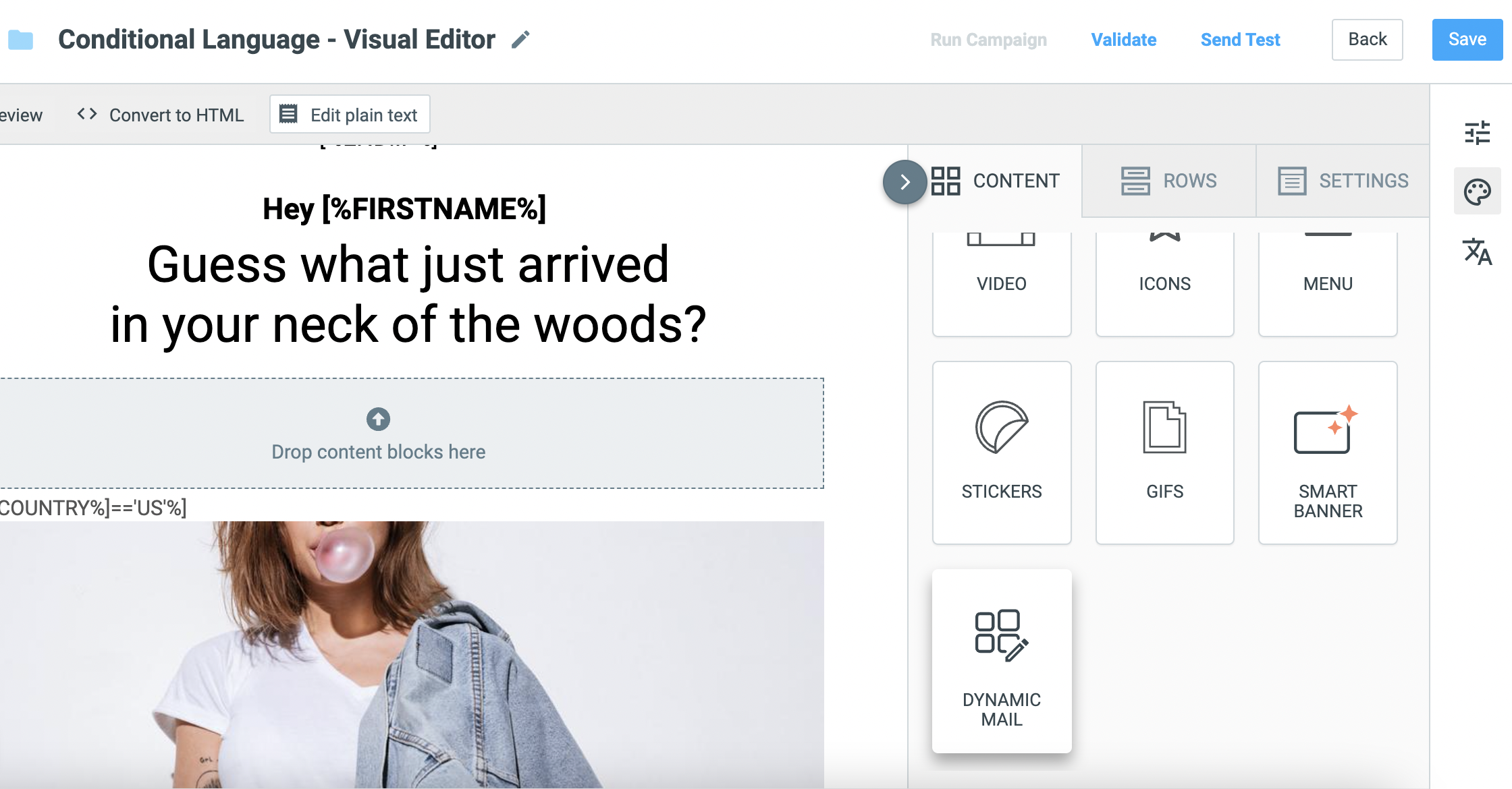 How to Use DynamicMail Components in OptiMail – Optimove