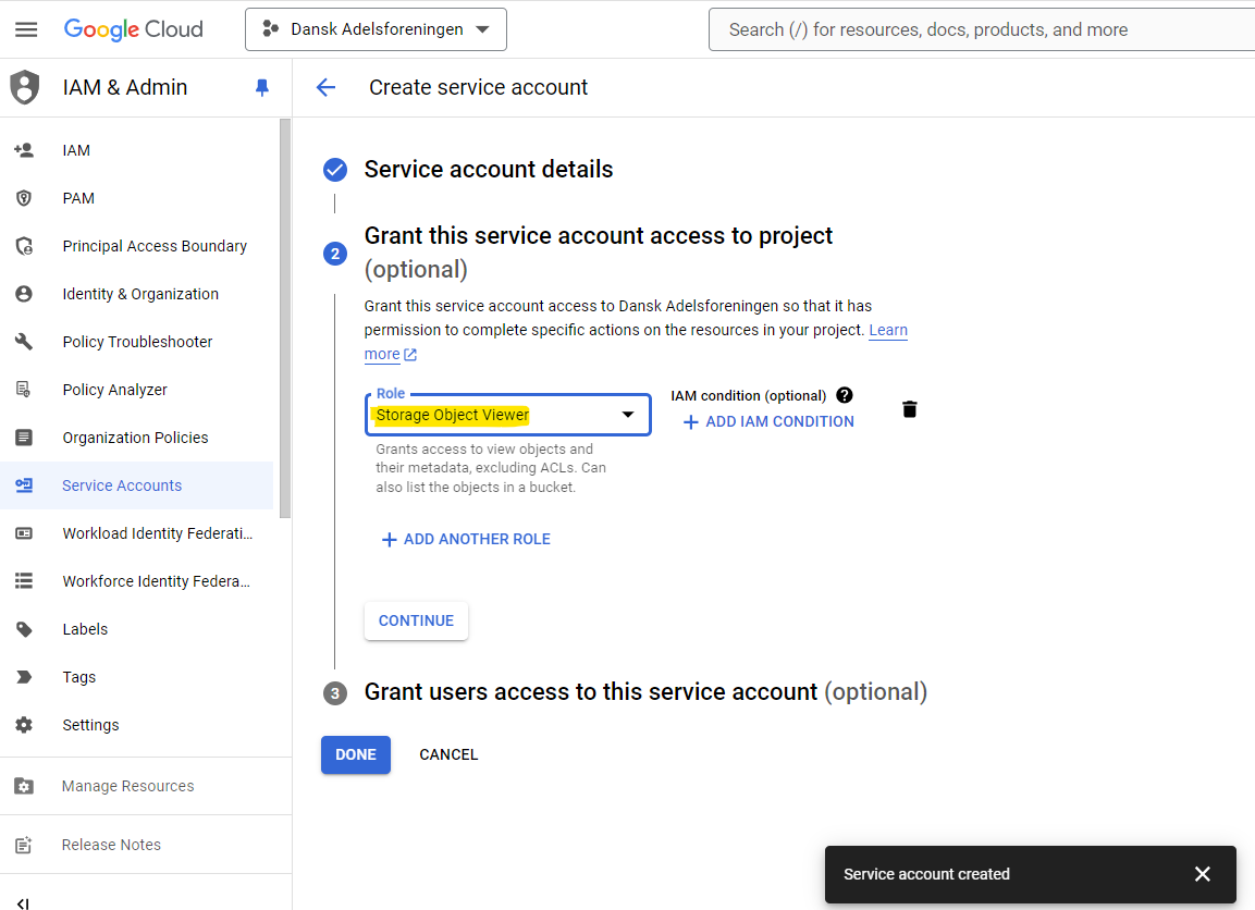 Guide to Connecting Google Cloud Platform for Data Ingestion – Optimove