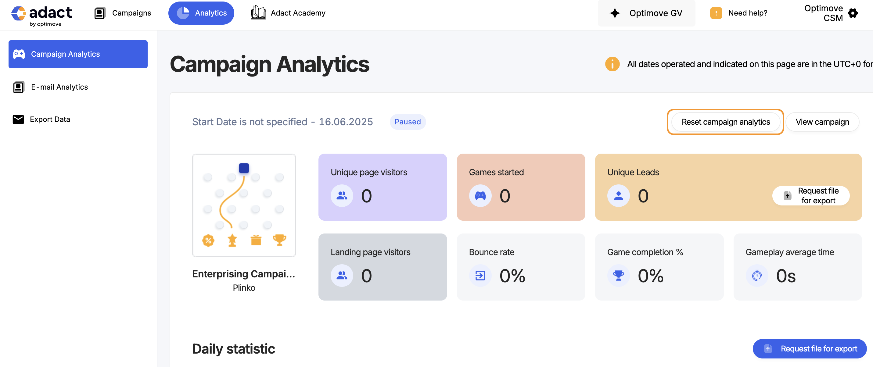 How to Reset Campaign Analytics and Delete Test Data – Optimove
