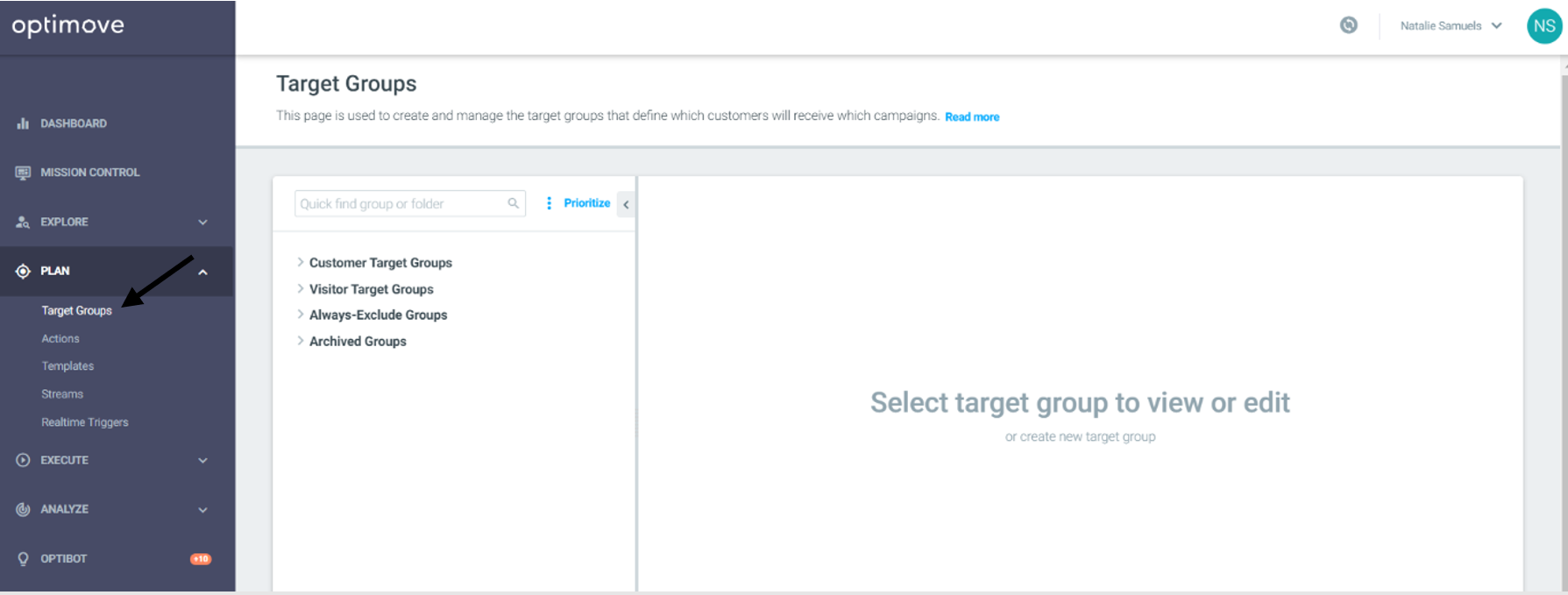 How To Create a Target Group – Optimove